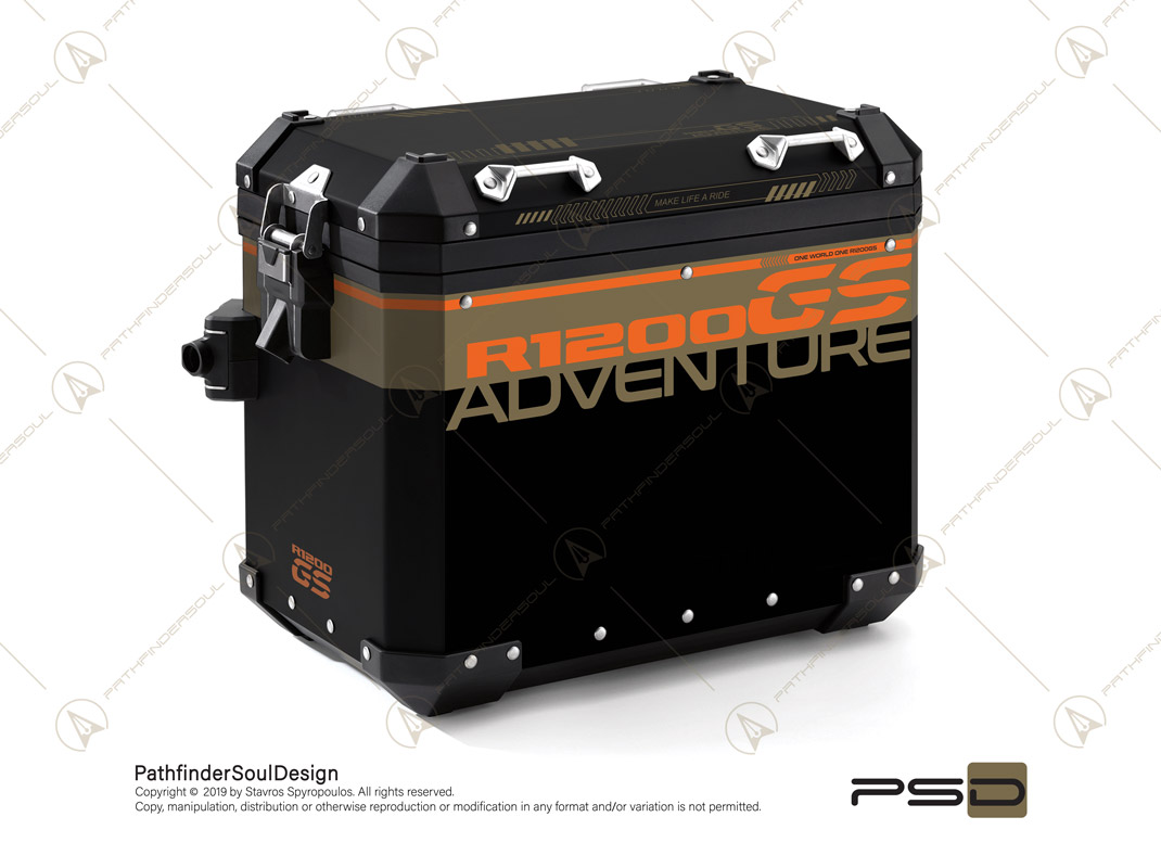 F850GS Adventure Style Rallye stickers set for BMW panniers