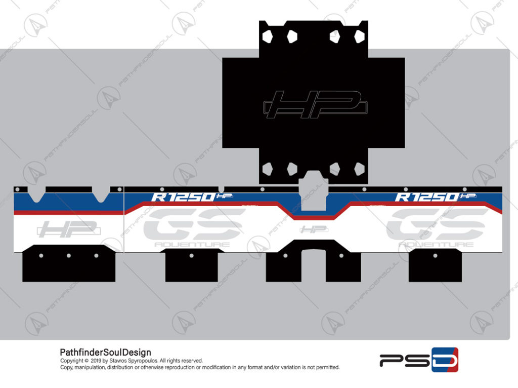 R1250GSA 40 YEARS GS Aluminium Top Box "Anniversary" stickers