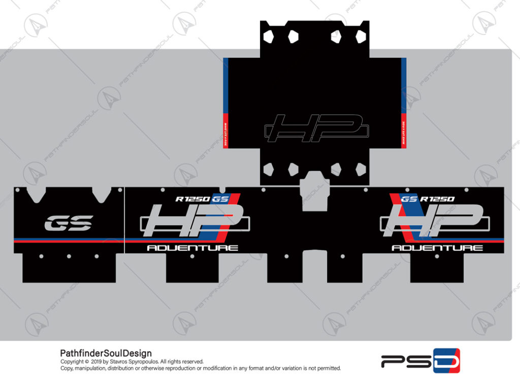 R1250GSA 40 YEARS GS Aluminium Top Box "Anniversary" stickers