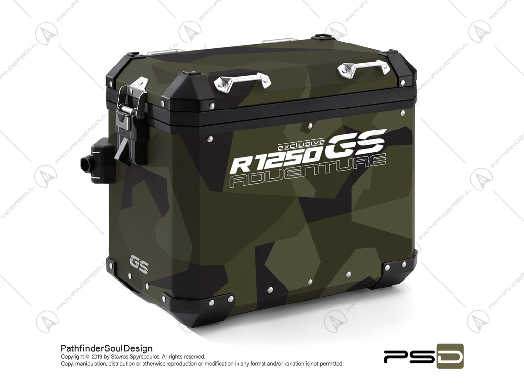 R1250GS Adventure Style Exclusive Swedish M90 camo stickers