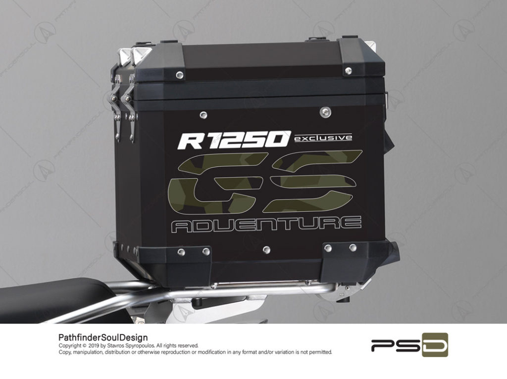 R1250GS ADVENTURE STYLE EXCLUSIVE BMW ALUMINIUM TOP BOX "SWEDISH M90 ...