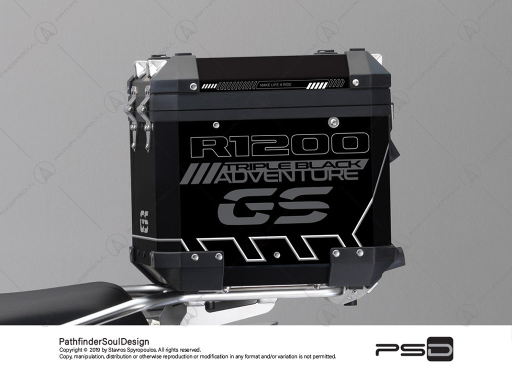 R1200GS Adventure Aluminium Top Box "Essence" stickers kit