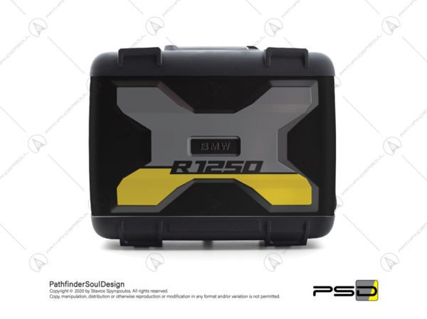 R1250GS STYLE EXCLUSIVE BMW VARIO TOP CASE "ACTIVE" STICKERS KIT#15173 ...