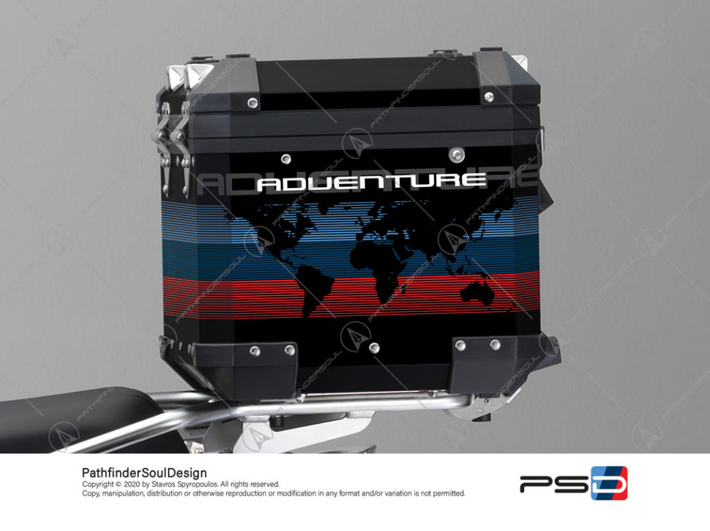 R1200GS Adventure Aluminium Top Box "Essence" stickers kit