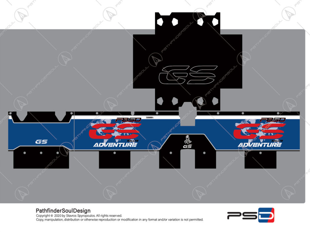 R1250GS ADVENTURE STYLE EXCLUSIVE BMW ALUMINIUM TOP BOX "GENUINE ADV ...
