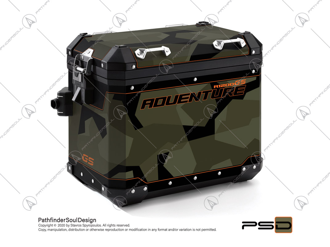 F850GS Adventure Style Rallye stickers set for BMW panniers