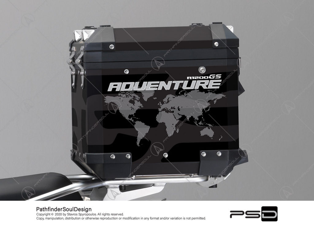 R1200GS Adventure Aluminium Top Box "Essence" stickers kit