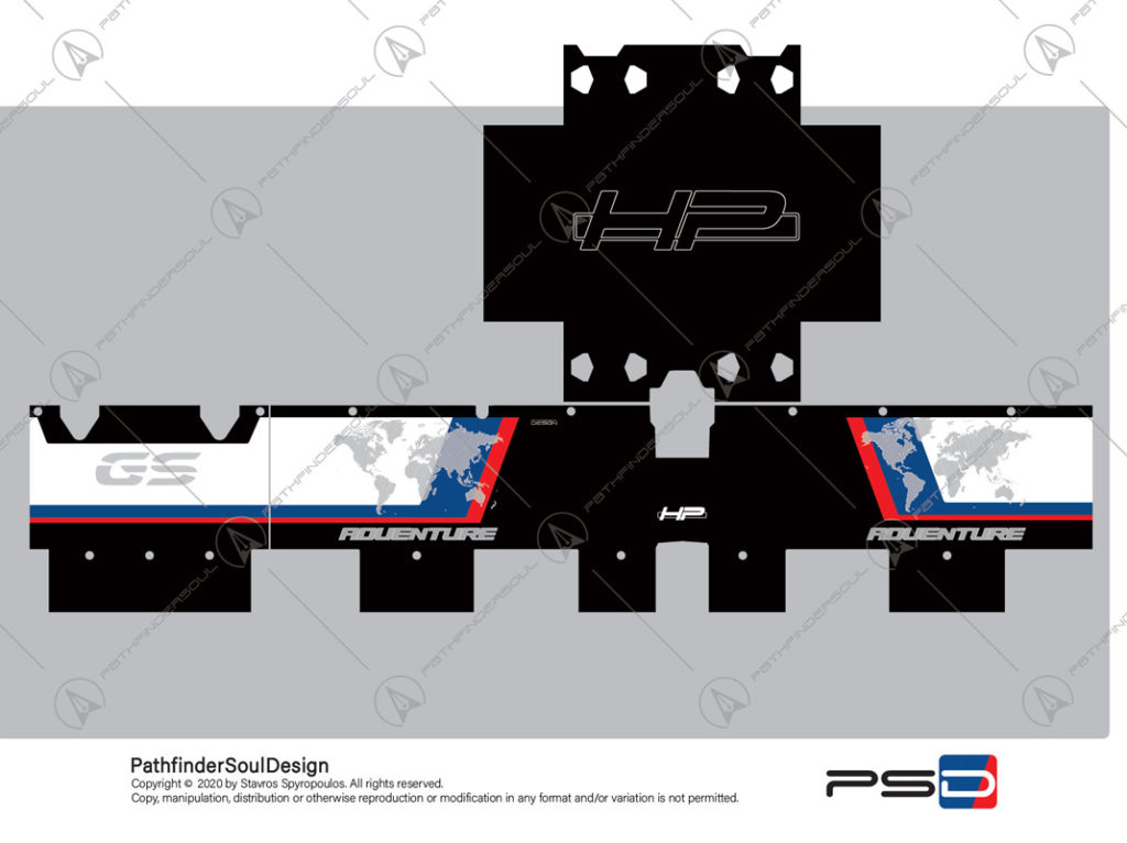 R1250GSA 40 YEARS GS Aluminium Top Box "Anniversary" stickers