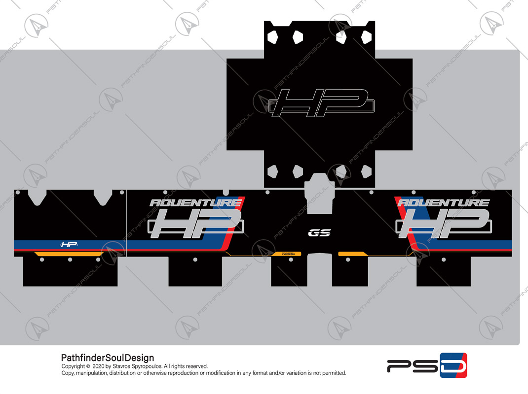 R1250GSA 40 YEARS GS Aluminium Top Box "40 Years GS" stickers