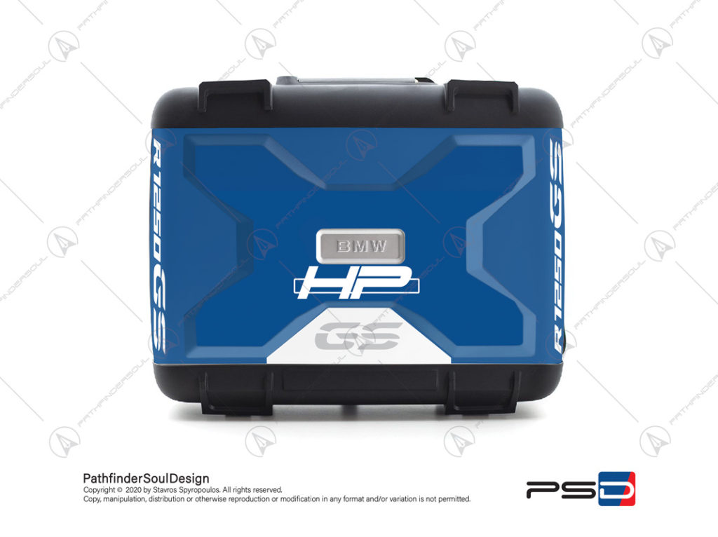 R1250GS HP STYLE BMW VARIO TOP CASE "ACTIVE" STICKERS KIT#15150 - Path ...