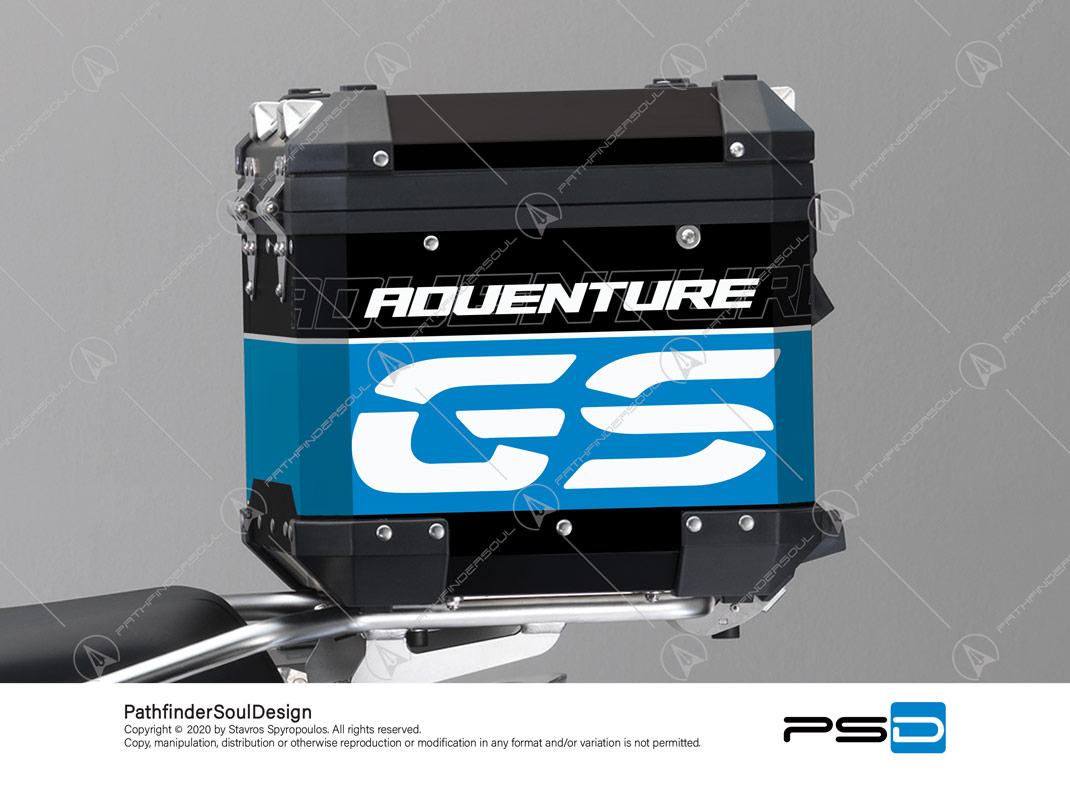 R1250GS ADVENTURE STYLE EXCLUSIVE BMW ALUMINIUM TOP BOX "SWEDISH M90 ...