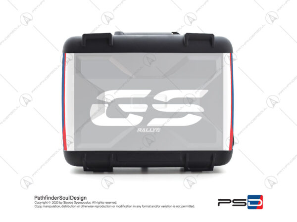 R1250GS STYLE RALLYE BMW VARIO TOP CASE "RALLYE" STICKERS KIT#30543 ...
