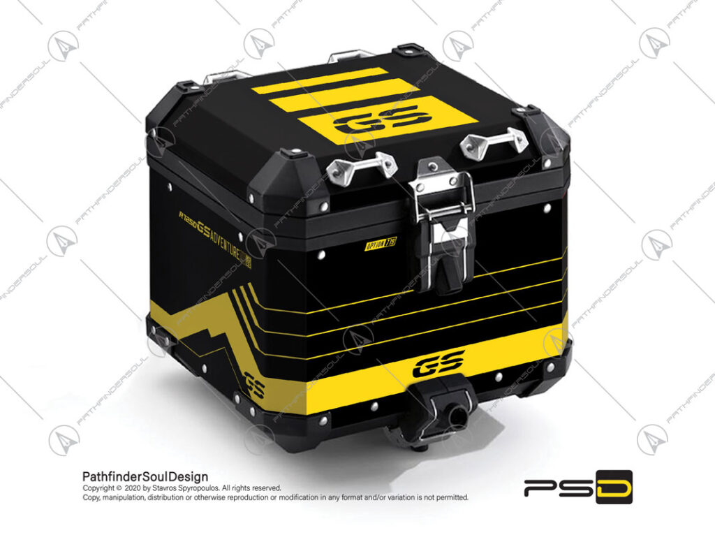 R1250GSA 40 YEARS GS Aluminium Top Box "PEAK" stickers