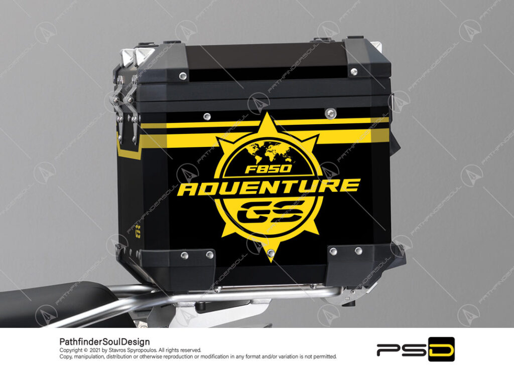 F850GS ADVENTURE 40 YEARS GS EDITION BMW ALUMINIUM TOP BOX "GENUINE ADV ...