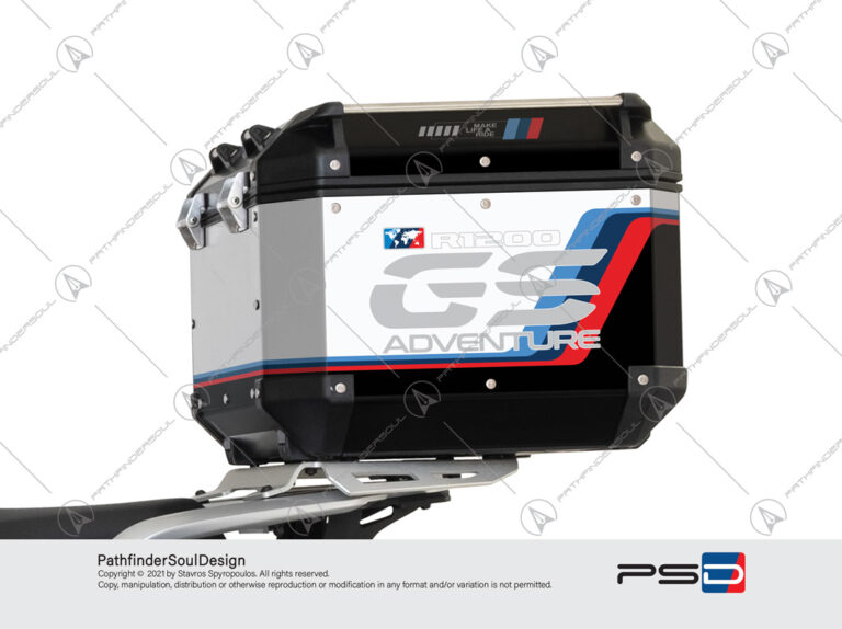 GIVI top box Morotrsport ADV stickers R1200GS Adventure