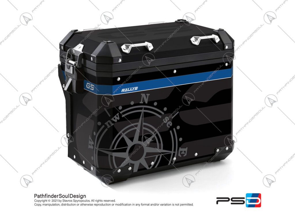 R1250GS Adventure Style Rallye stickers kit for BMW panniers