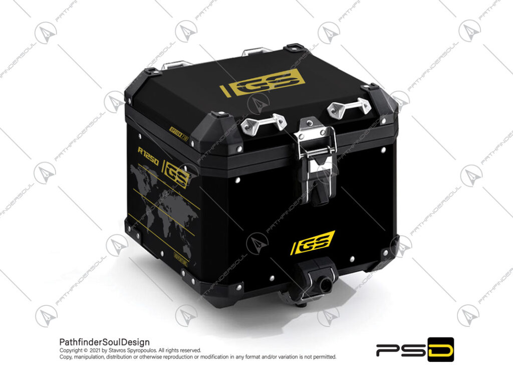 R1250GSA 40 YEARS GS Aluminium Top Box "40 Years GS" stickers