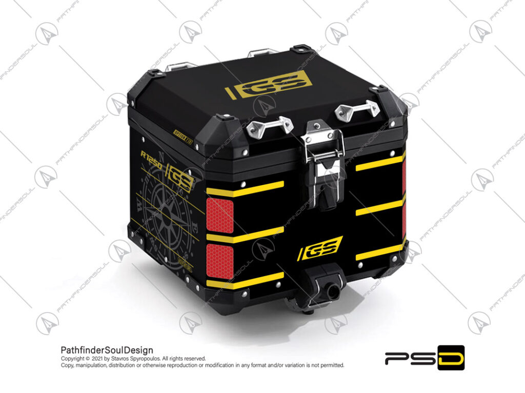 R1250GSA 40 YEARS GS Aluminium Top Box "40 Years GS" stickers