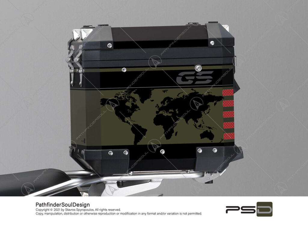 R1250GS ADVENTURE STYLE EXCLUSIVE BMW ALUMINIUM TOP BOX "GUNMETAL GS ...