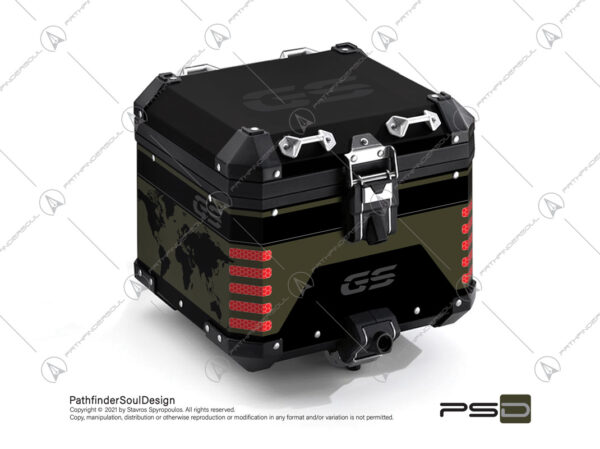 R1250GS ADVENTURE STYLE EXCLUSIVE BMW ALUMINIUM TOP BOX "GUNMETAL GS ...