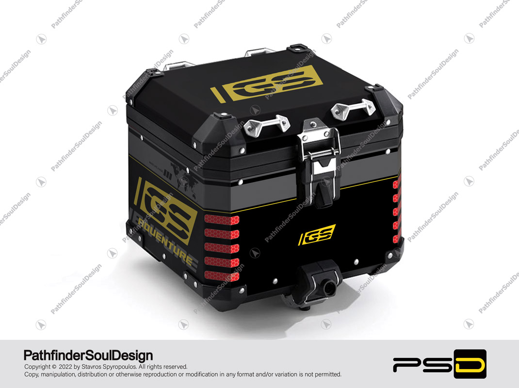 R1250GSA 40 YEARS GS Aluminium Top Box "40 Years GS" stickers