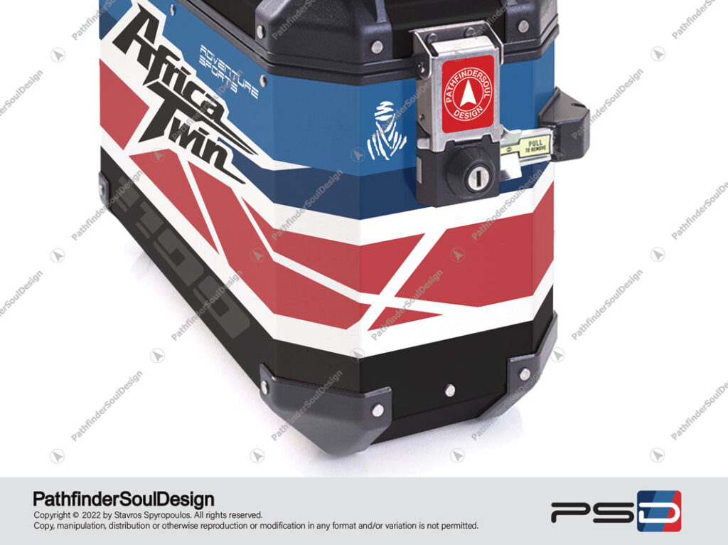 CRF1100L AT Adventure Sports GIVI Trekker Outback cases stickers