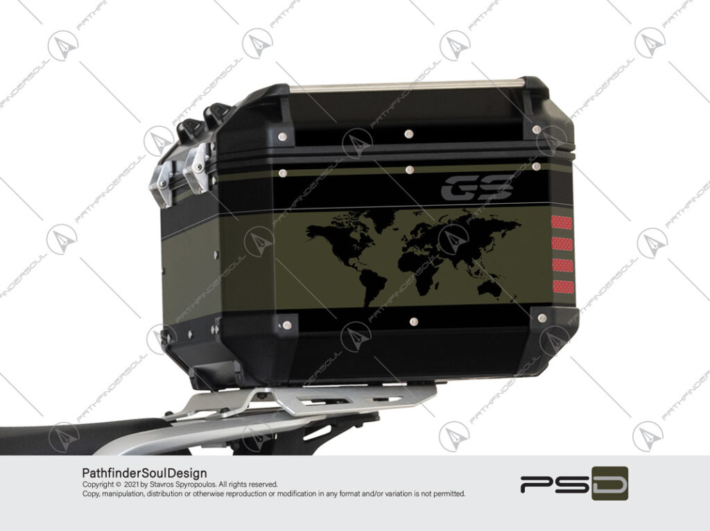 R1250GS ADVENTURE STYLE EXCLUSIVE GIVI TREKKER OUTBACK 58L TOP CASE ...