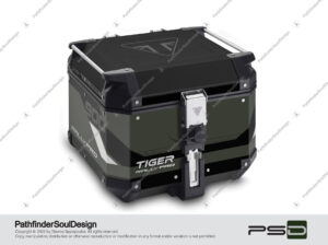 Tiger 900 Rally Pro Expedition panniers stickers kit