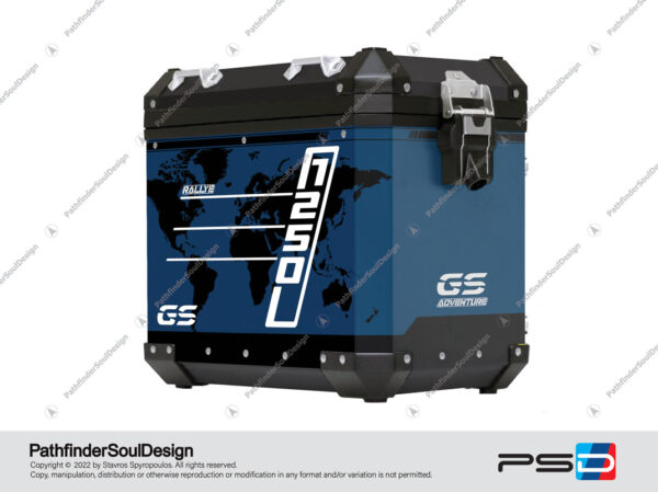 R1250GS Adventure Style Rallye stickers kit for BMW panniers