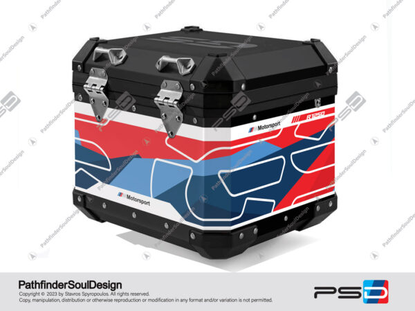 R1250GS ADVENTURE STYLE RALLYE BMW ALUMINIUM TOP BOX "HERITAGE NEW ...