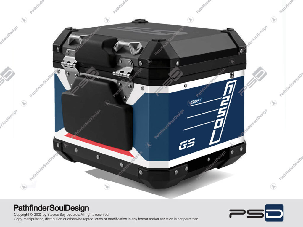 Stickers for the aluminium cases of R1250GSA Style GS Trophy