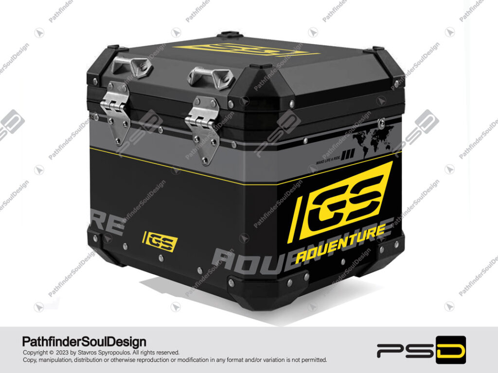 R1250GSA 40 YEARS GS Aluminium Top Box "40 Years GS" stickers