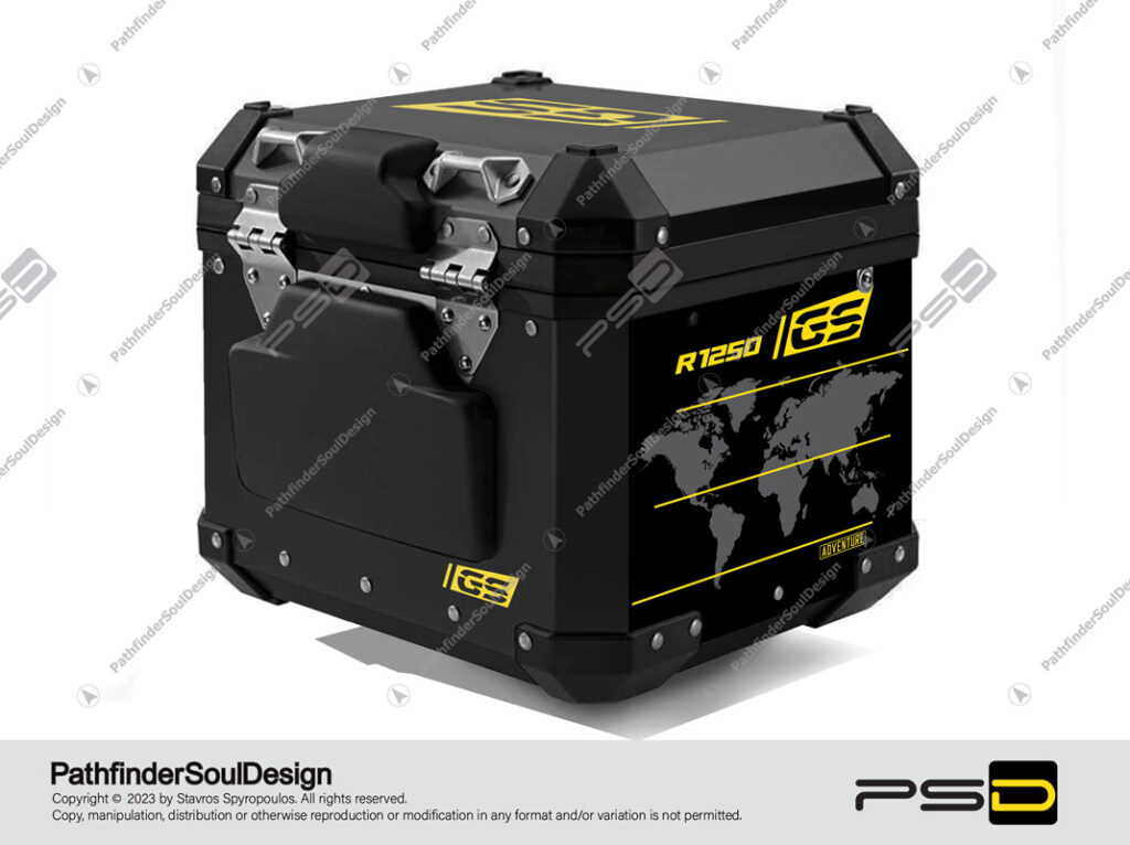 R1250GS Adventure "40 YEARS GS" stickers kit for BMW cases