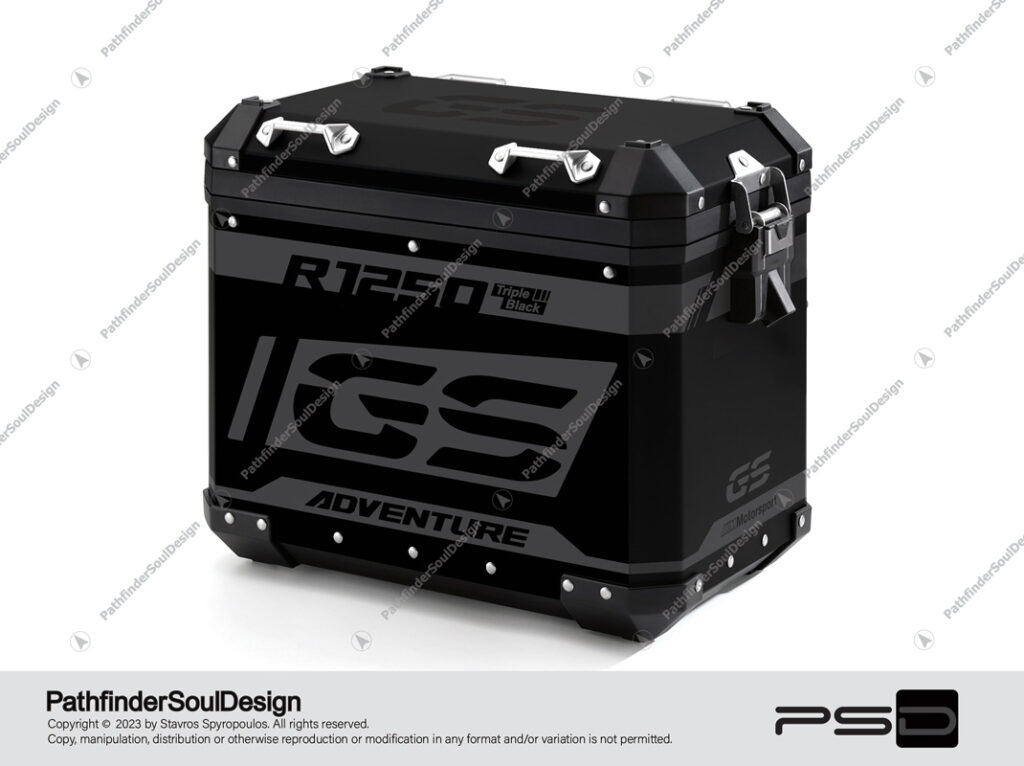 Stickers for the aluminium cases of R1250GS Adventure