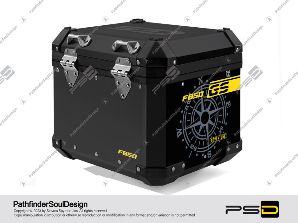 F850GSA 40 YEARS GS Top Box "40 Years GS" stickers